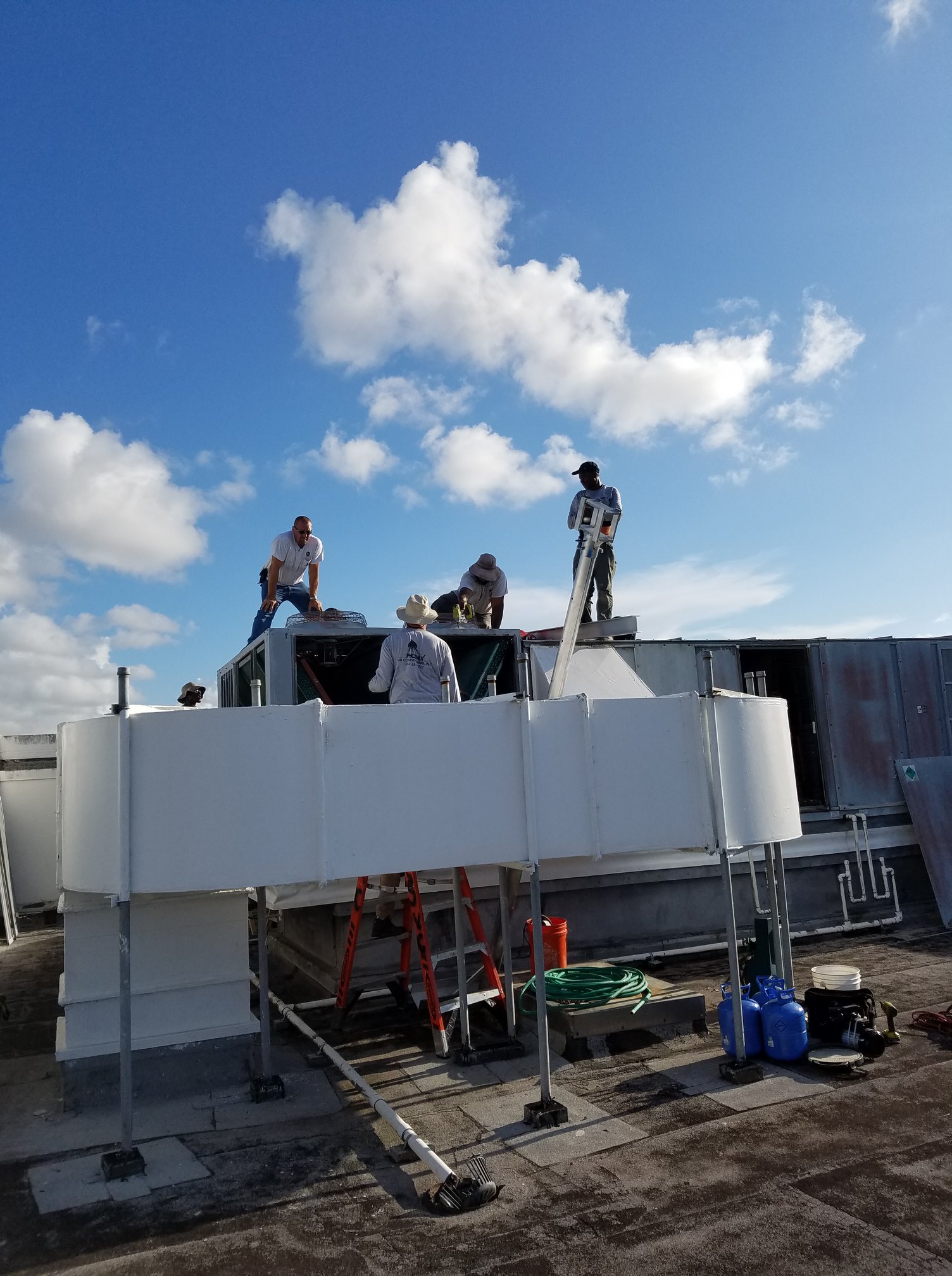 Office Building Rooftop Air Conditioner Project