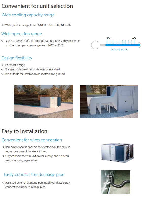 midea rooftop package