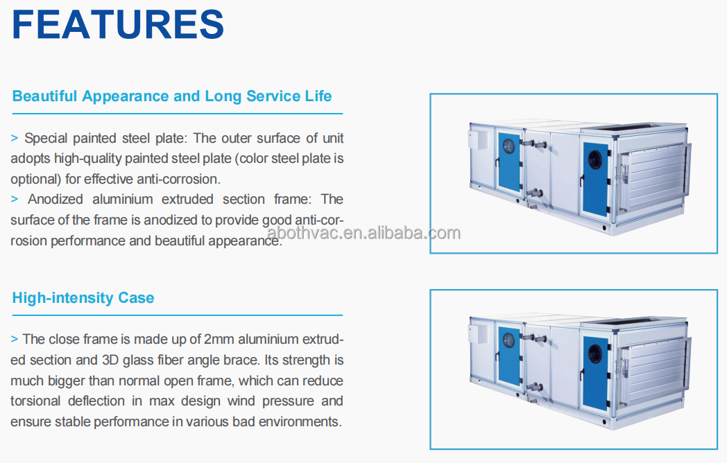 Trane brand Hospital use Combined ahu air handling unit