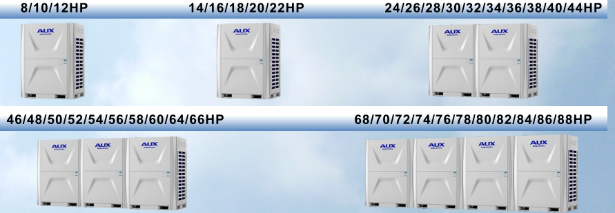 8~22HP AUX Dc Inverter VRF Air Conditioner